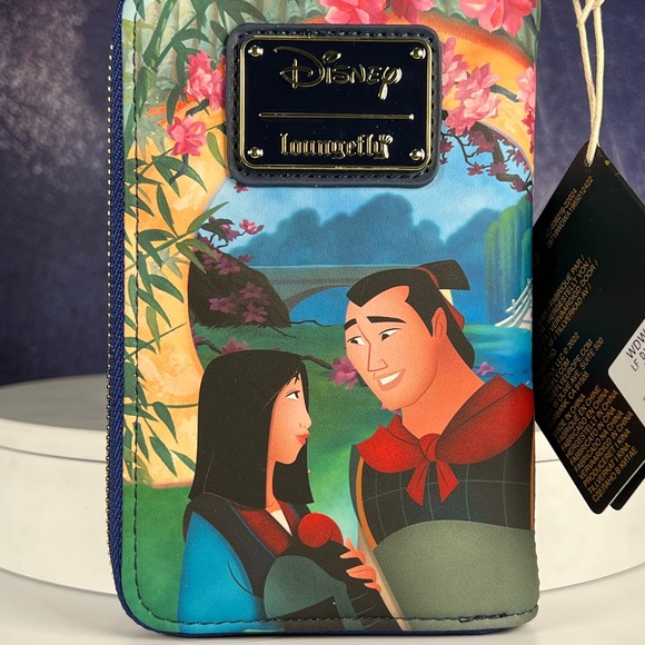Loungefly | Bags | Loungefly Disney Mulan Castle Zip Around Wallet ...